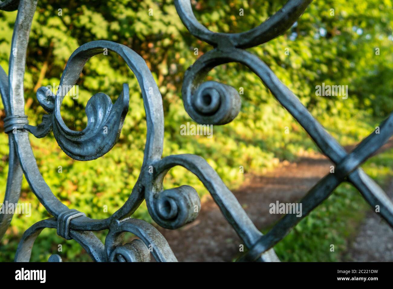 Wrought Iron Gate High Resolution Stock Photography and Images - Alamy