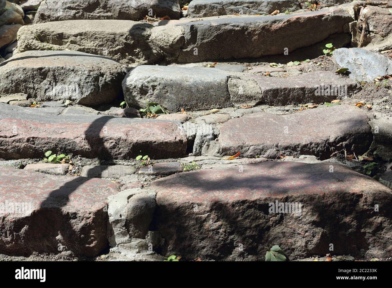 Worn old stone steps hi-res stock photography and images - Alamy