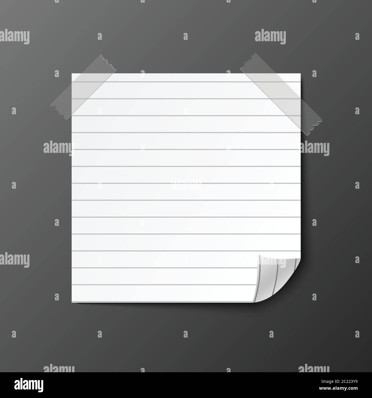 Post note paper with shadow, vector illustration Stock Vector Image ...