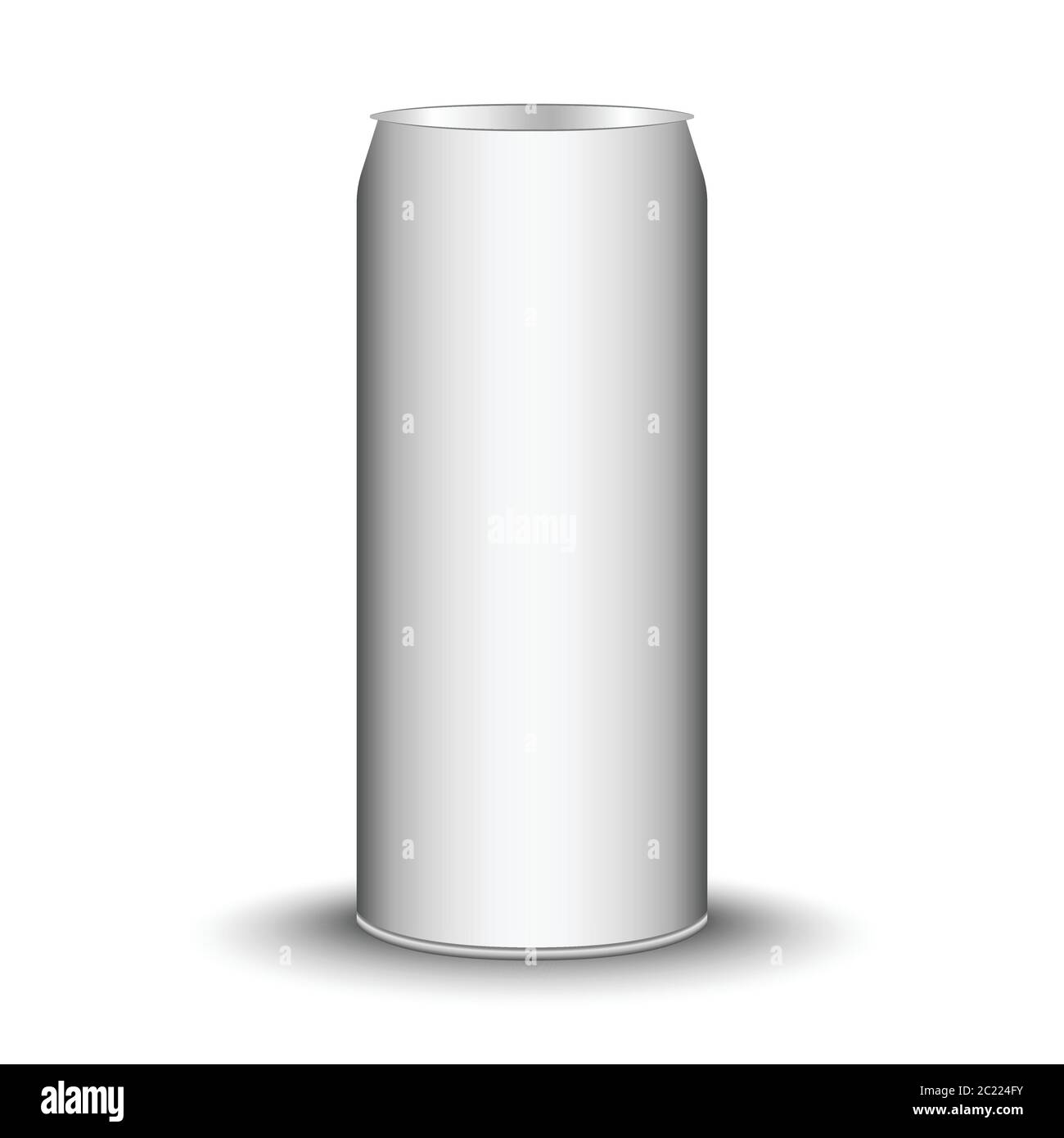 Blank aluminum can template Stock Vector Images - Alamy