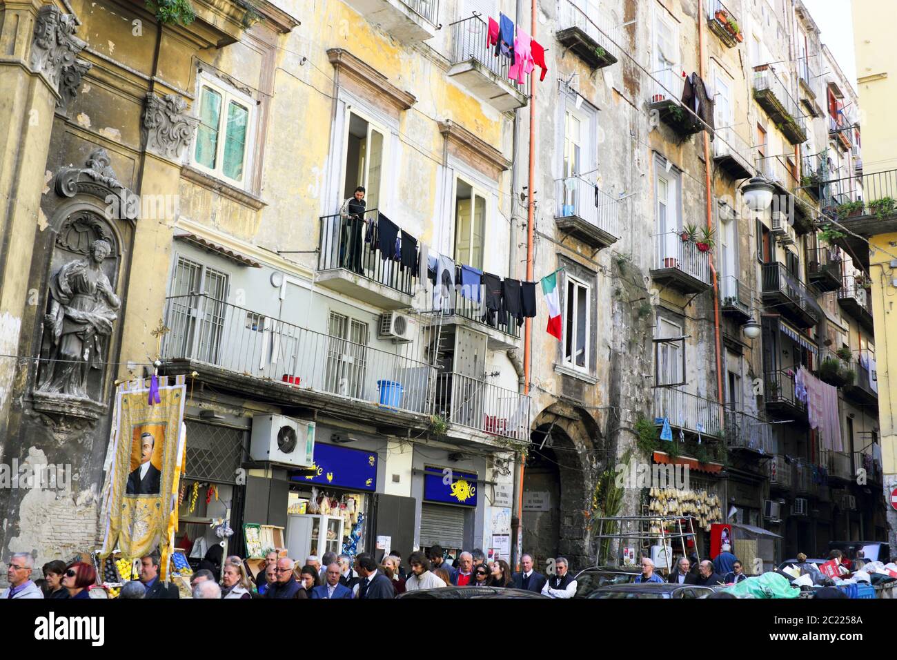 Old Town of Naples Stock Photo - Alamy