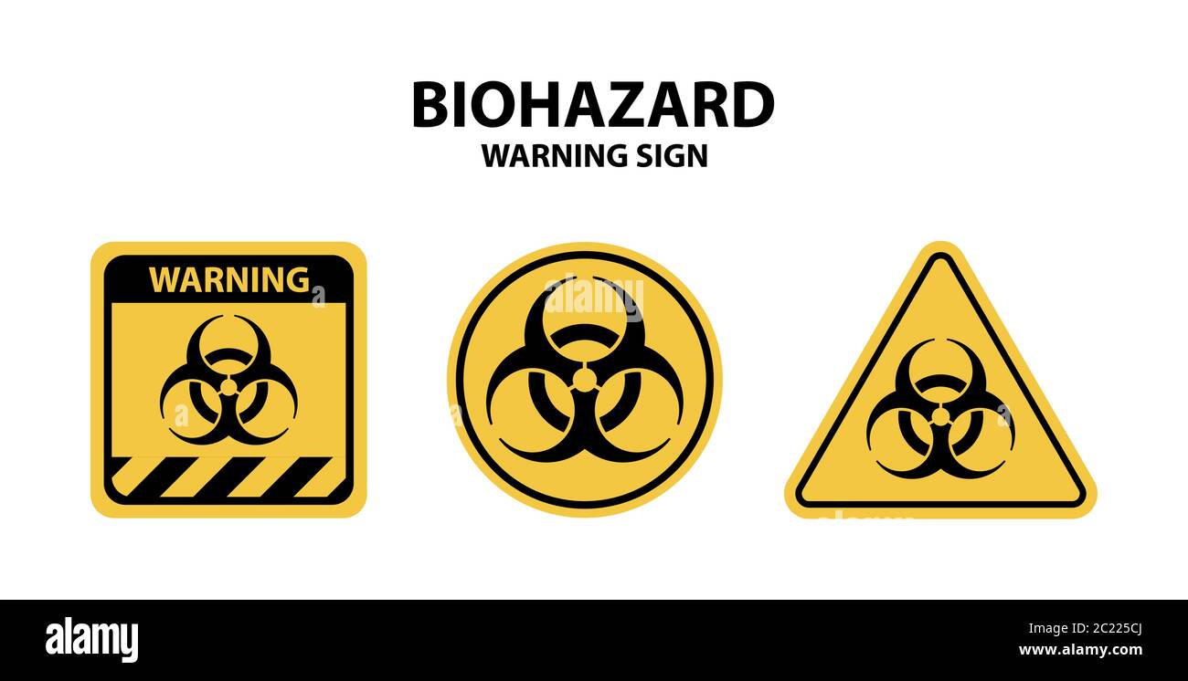Biohazard warning sign, vector illustration Stock Vector Image & Art ...
