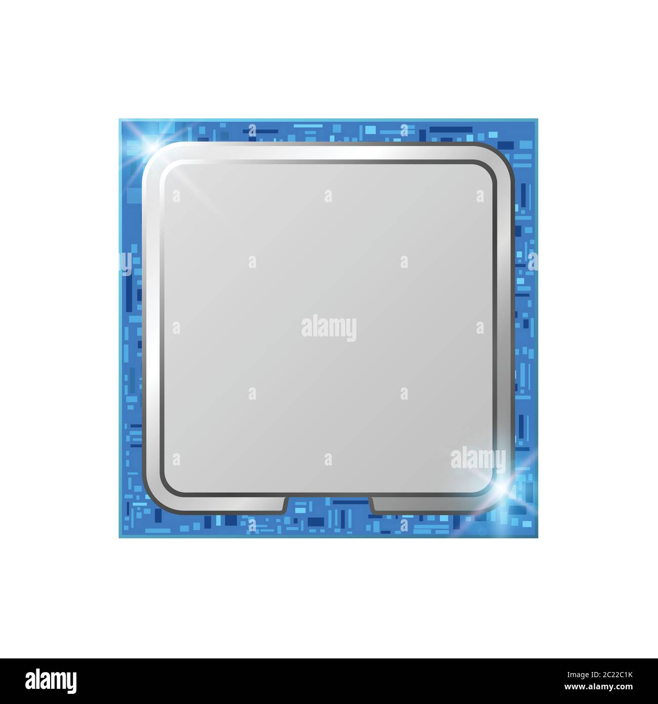 CPU chip electronic, Computer processor, vector illustration Stock ...