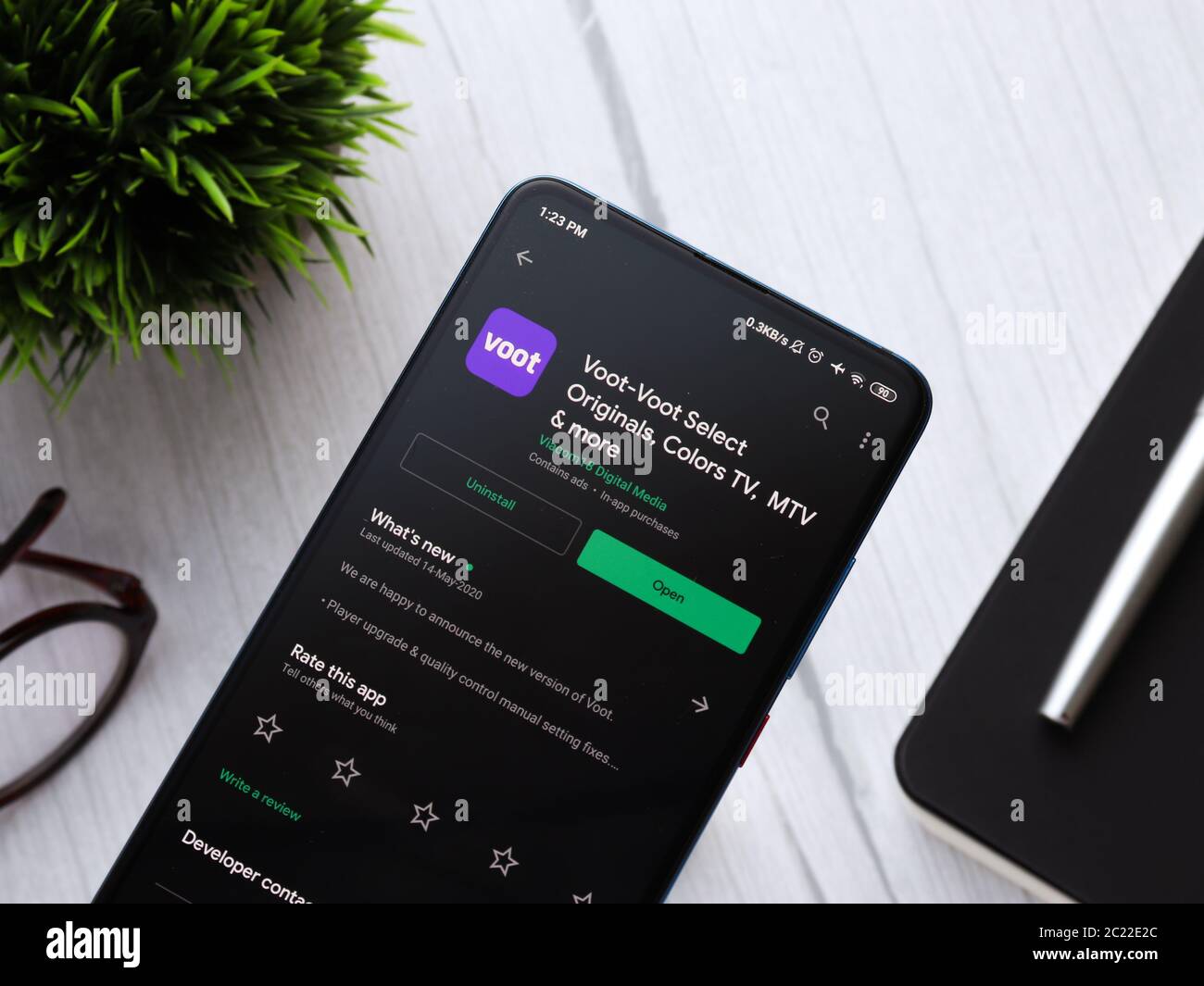 Assam, india - June 09, 2020 : Voot app for watching latest movies ...