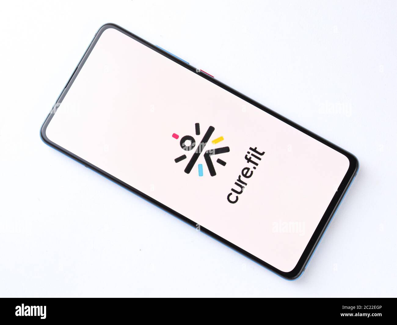 Assam, india - June 09, 2020 : Curefit fitness app for meditation ...