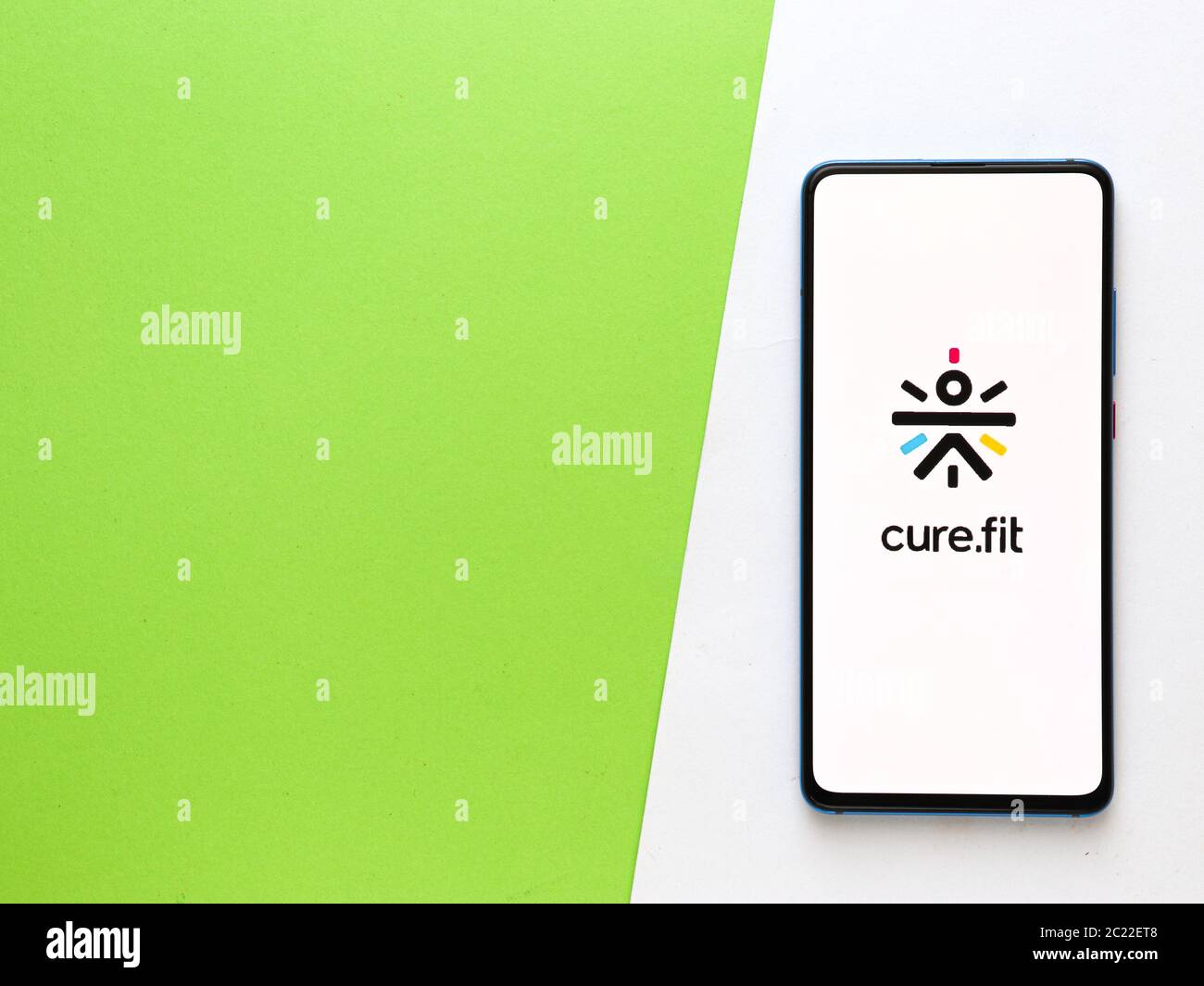 Assam, india - June 09, 2020 : Curefit fitness app for meditation ...
