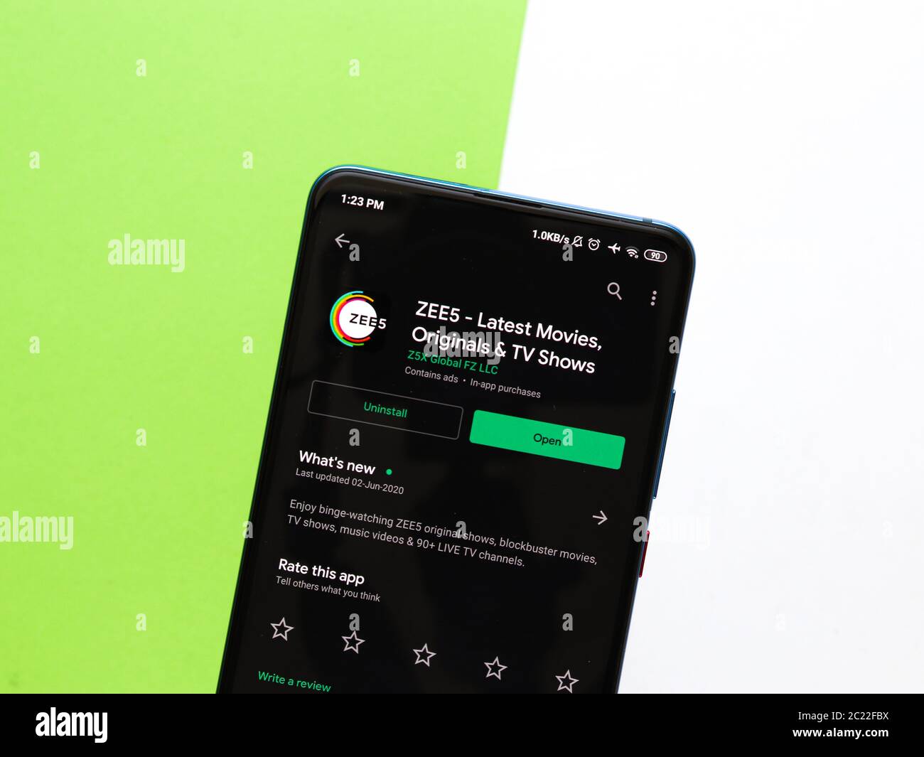 Assam, india - June 09, 2020 : Zee5 app for watching latest movies ...