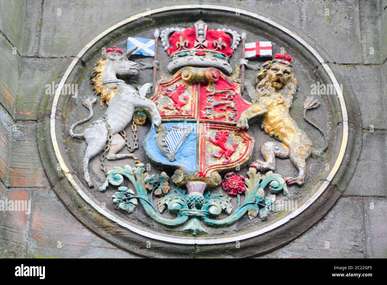 Edinburgh coat of arms Stock Photo - Alamy