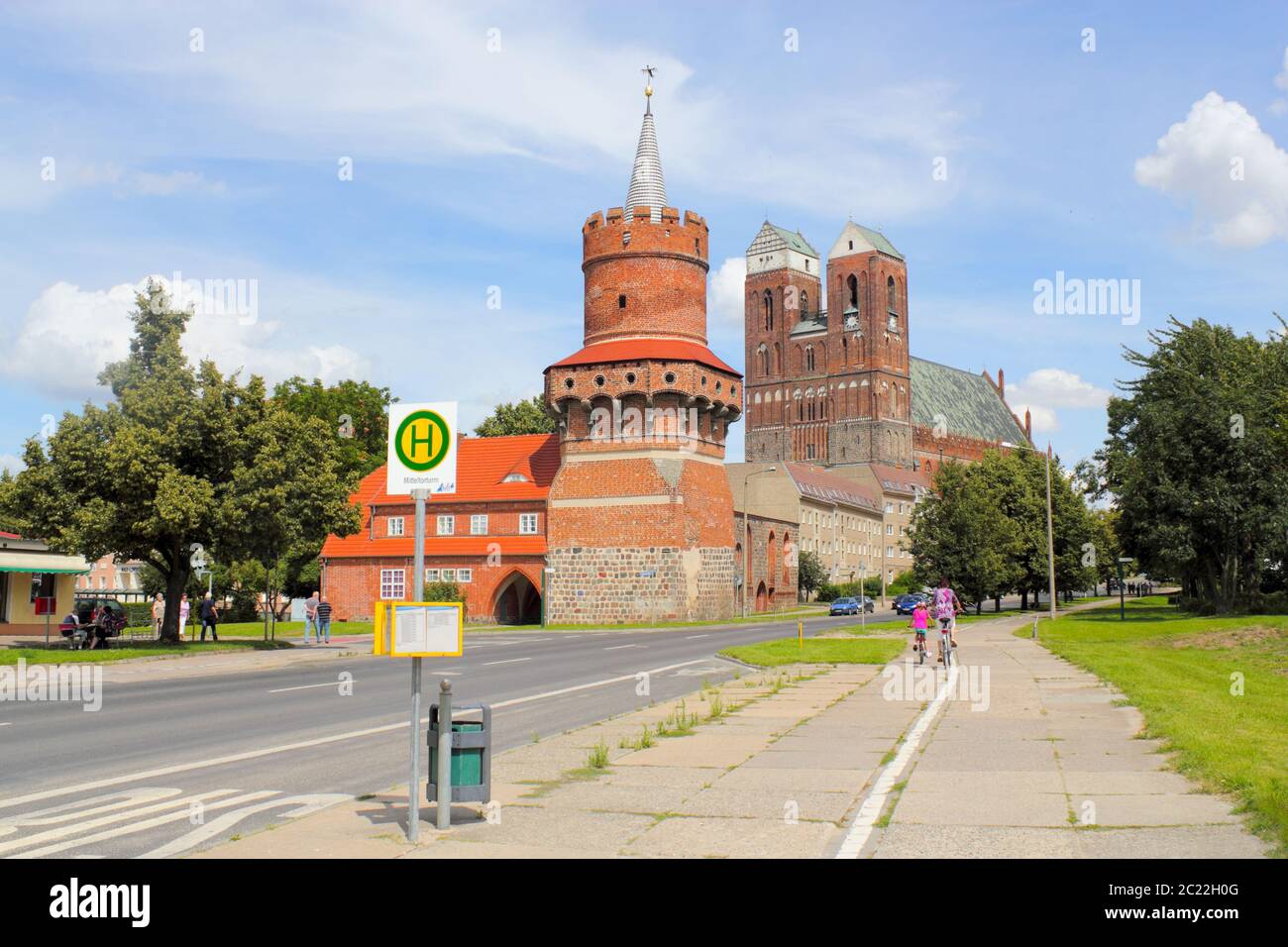 Prenzlau Am Mittelturm Stock Photo - Alamy