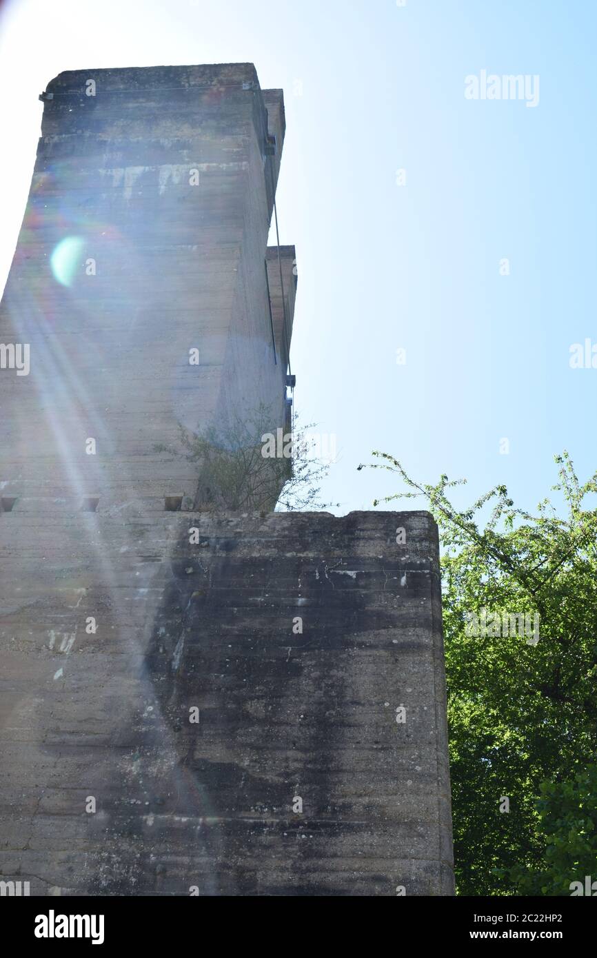 never finished bridge Viadukt Adenbauch Stock Photo - Alamy