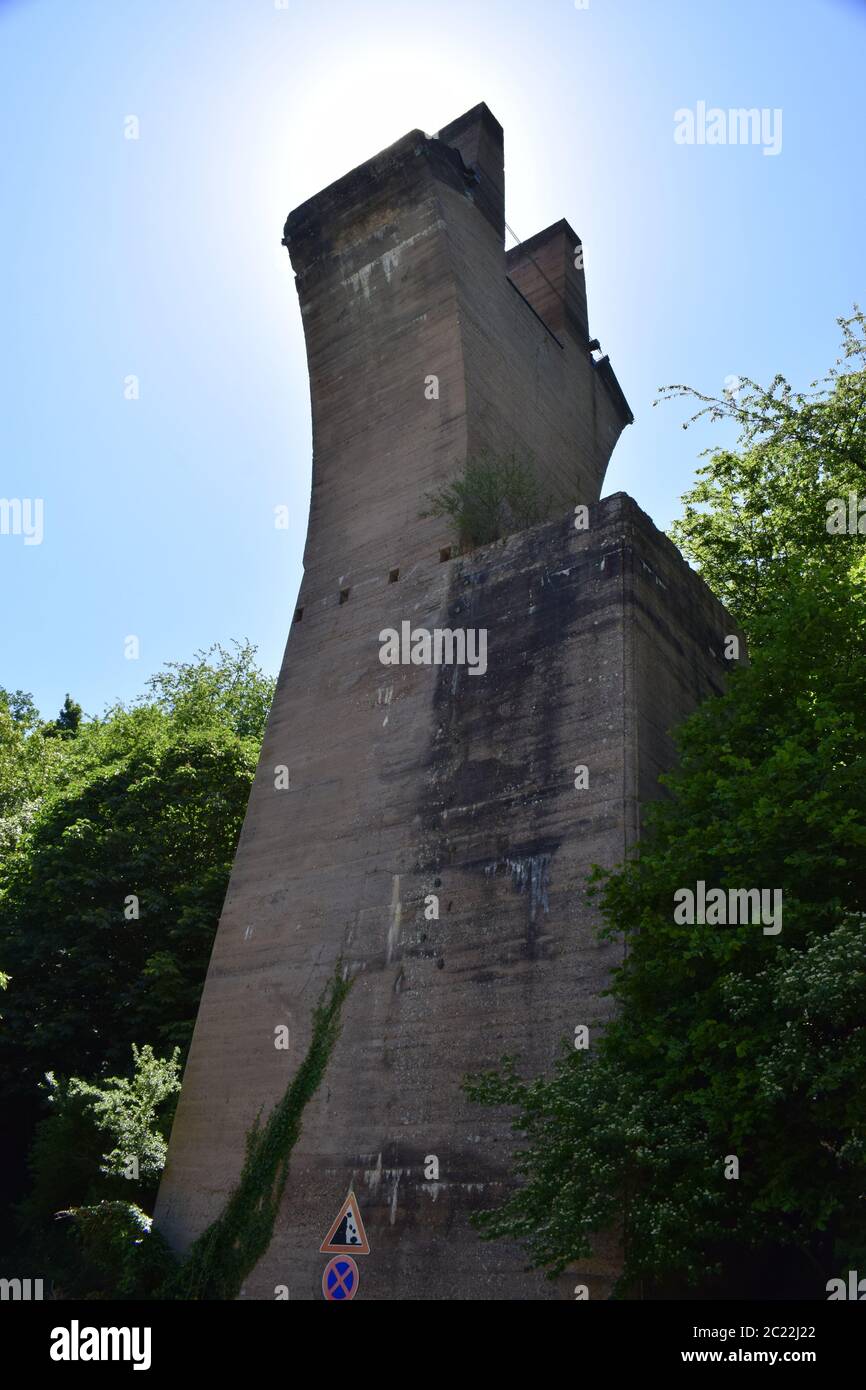 never finished bridge Viadukt Adenbauch Stock Photo - Alamy