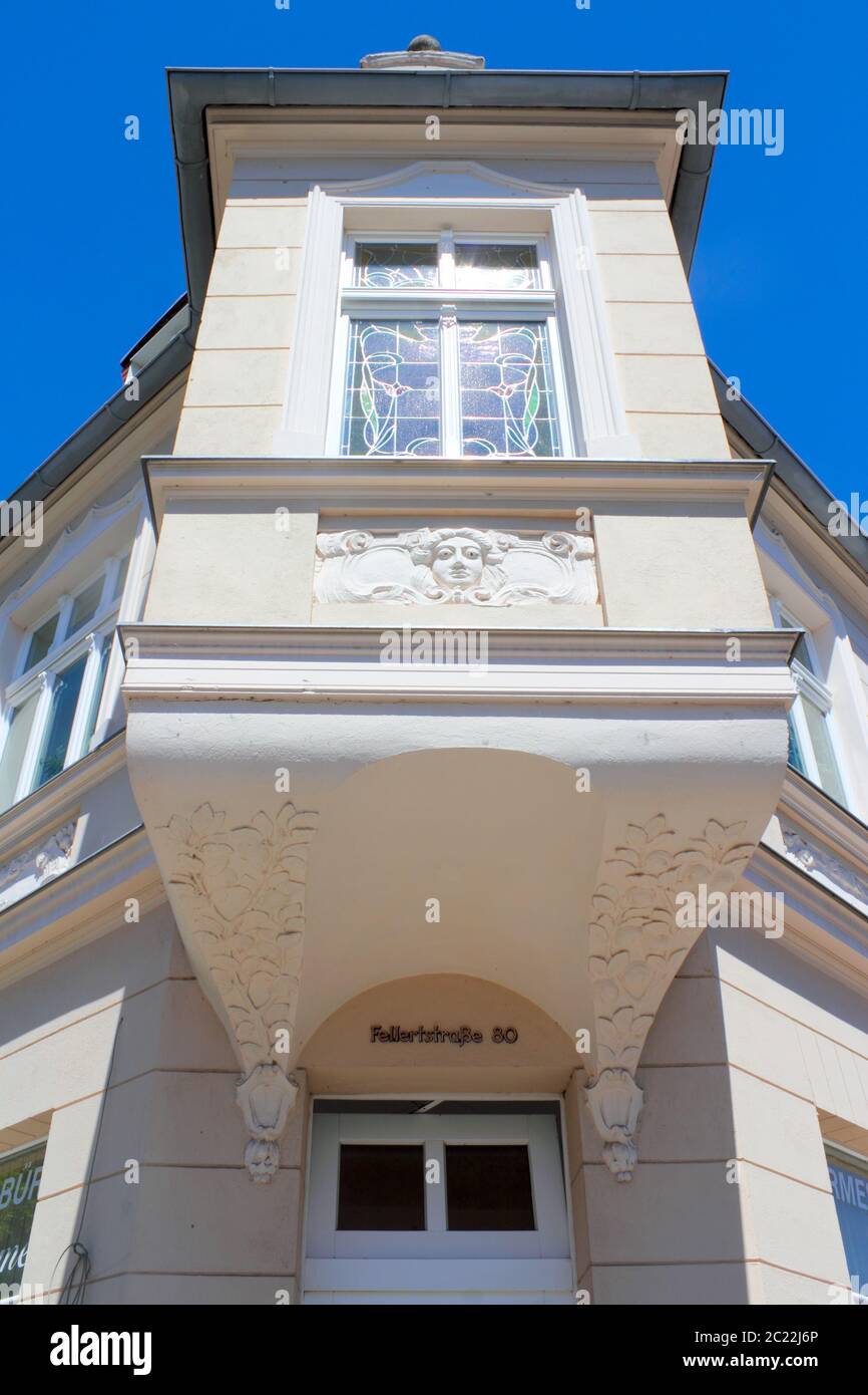 art nouveau house Stock Photo - Alamy