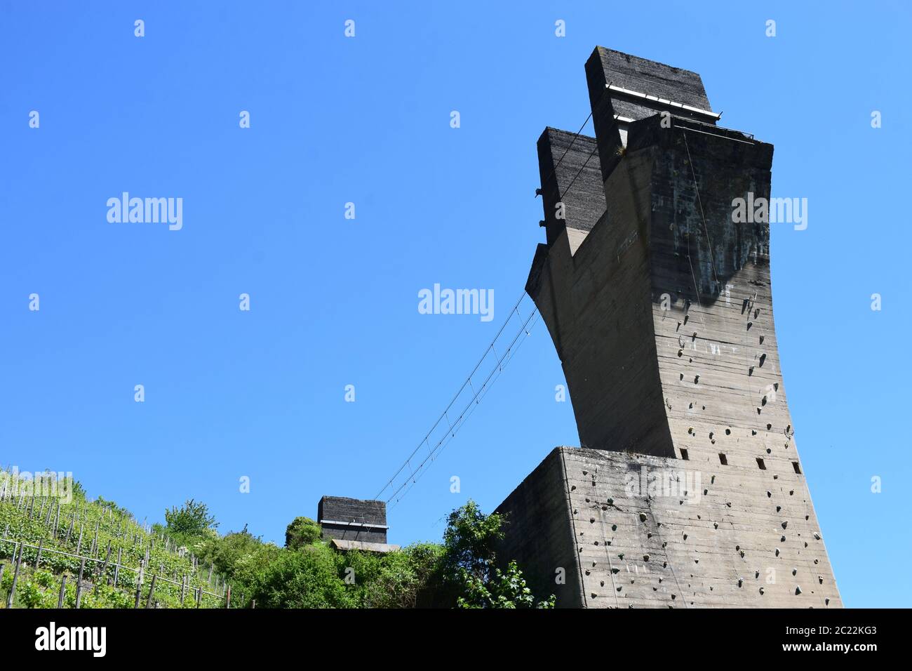 never finished bridge Viadukt Adenbauch Stock Photo - Alamy