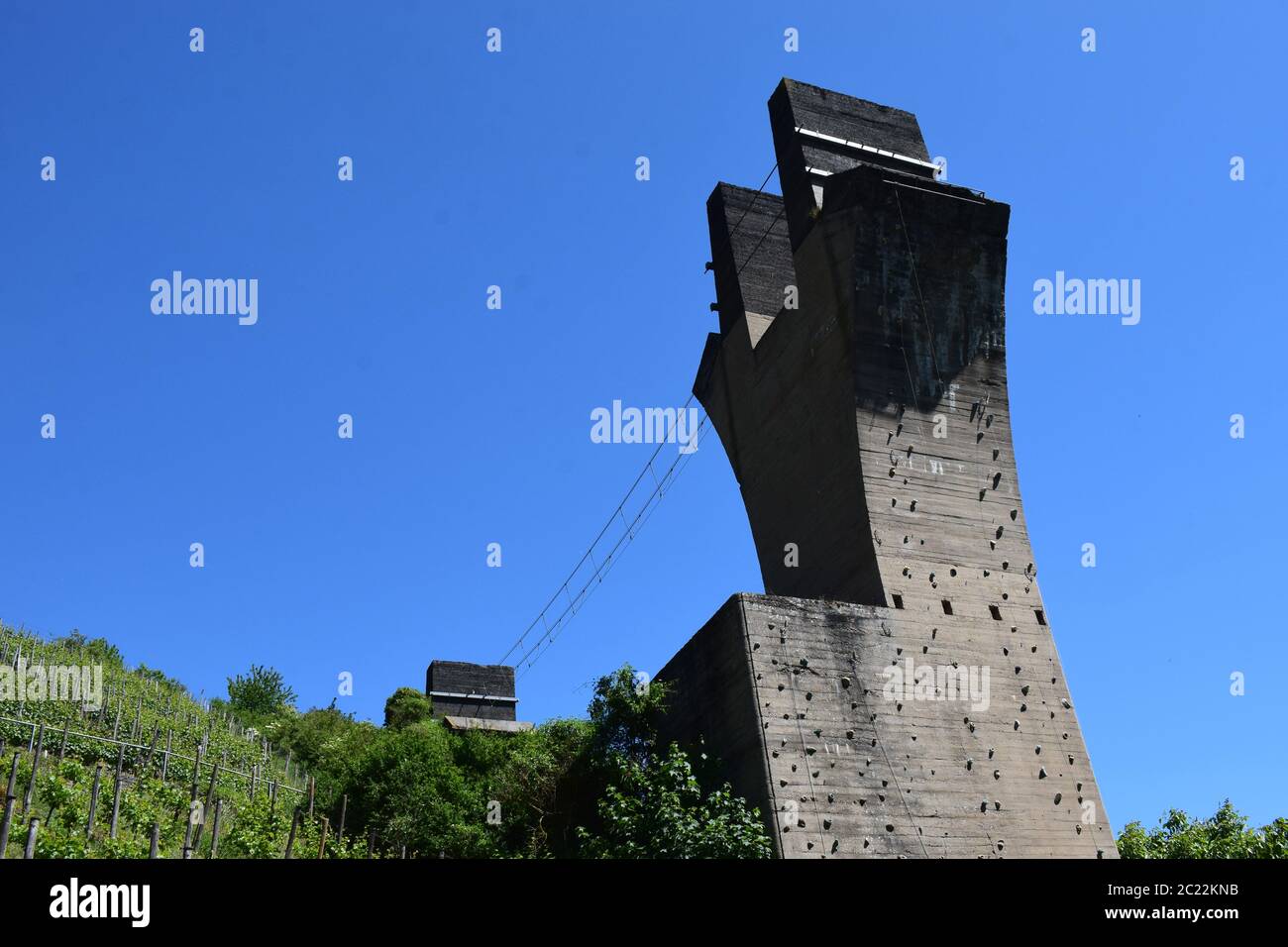 never finished bridge Viadukt Adenbauch Stock Photo - Alamy