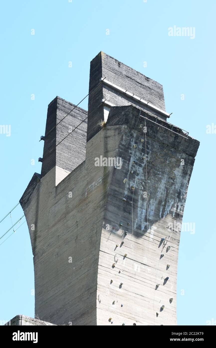 never finished bridge Viadukt Adenbauch Stock Photo - Alamy