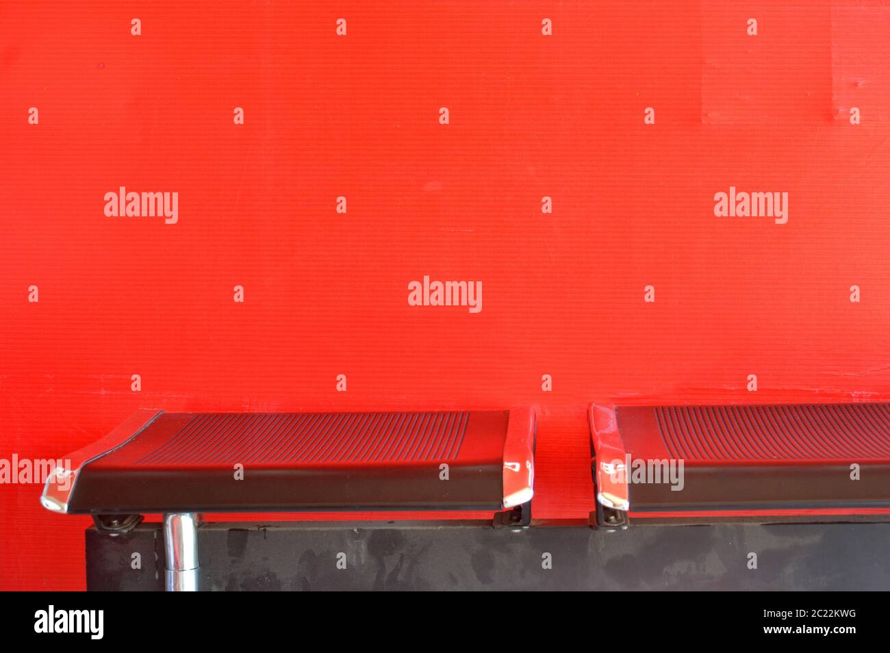 Empty wood bench view hi-res stock photography and images - Alamy