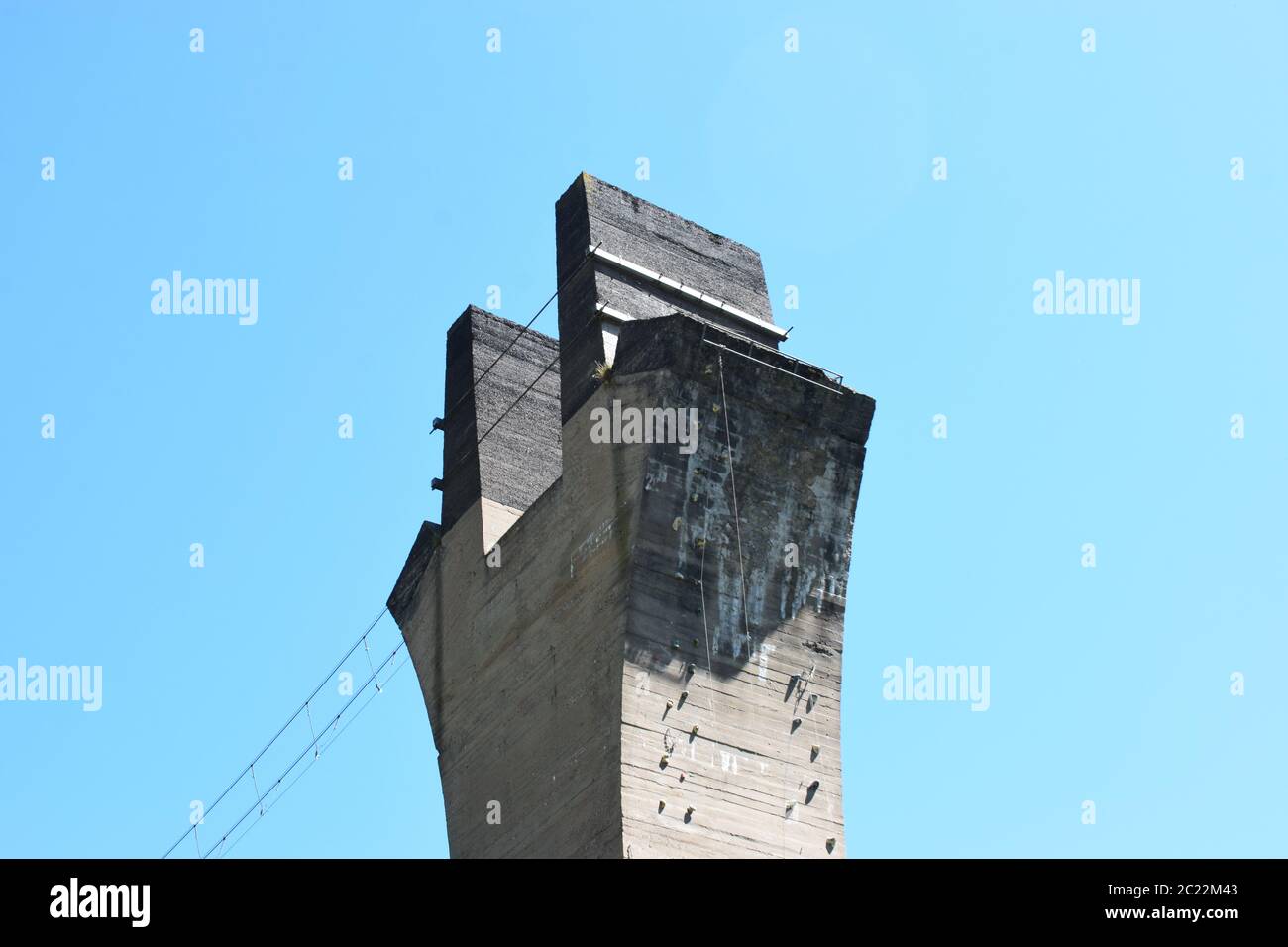never finished bridge Viadukt Adenbauch Stock Photo - Alamy