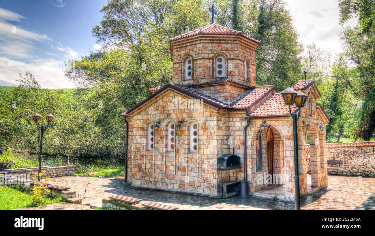 View to Saint Naum Monastery, Ohrid, North Macedonia Stock Photo - Alamy