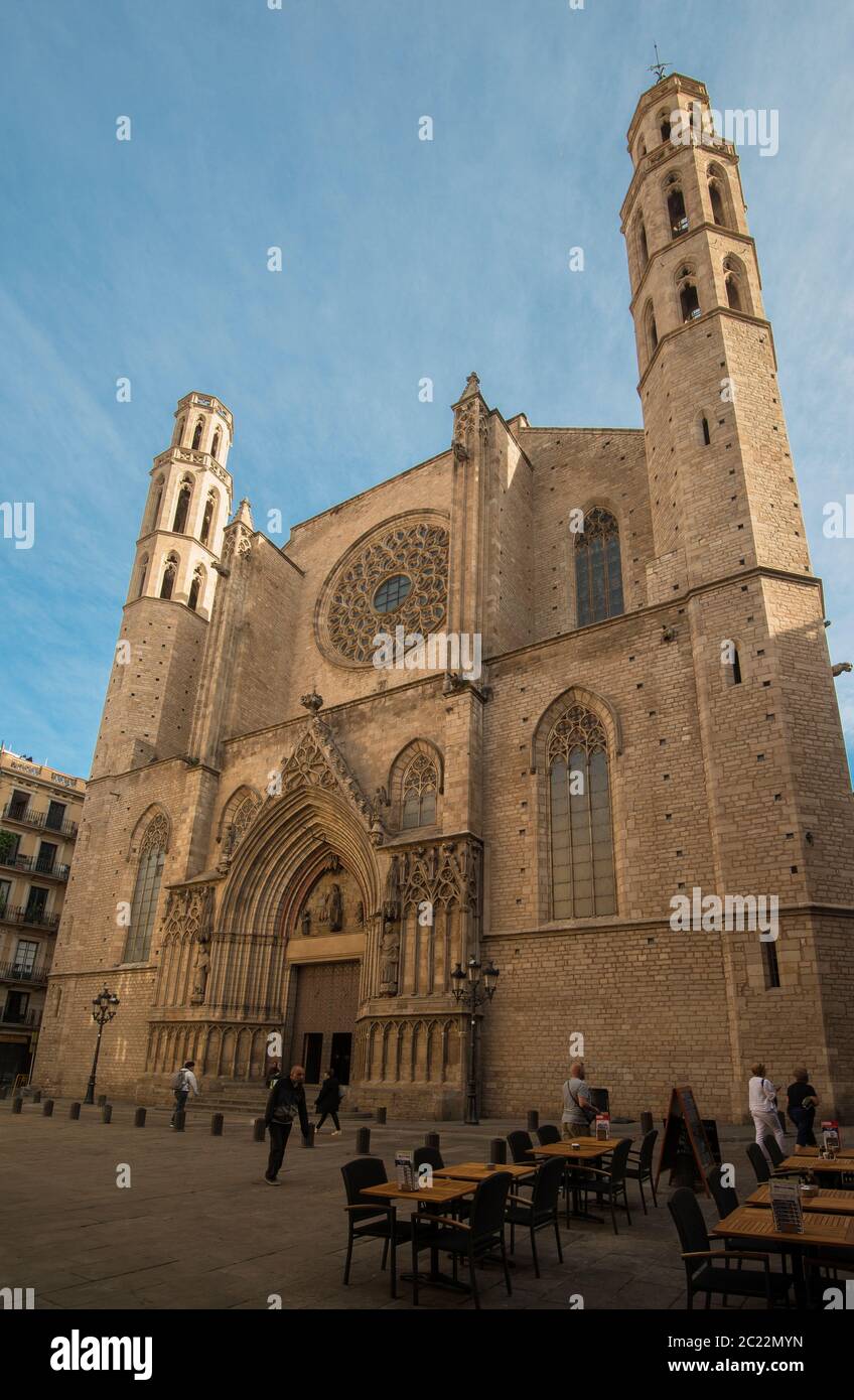 Santa Maria del Mar (Saint Mary of the Sea) Church is an outstanding ...