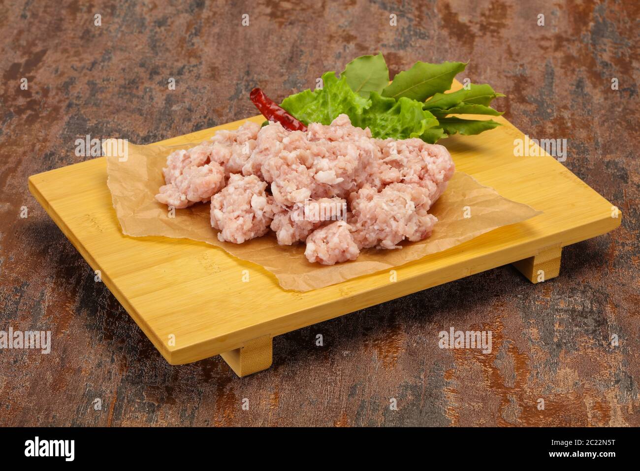 Homemade pork minced meat ready for cooking Stock Photo - Alamy