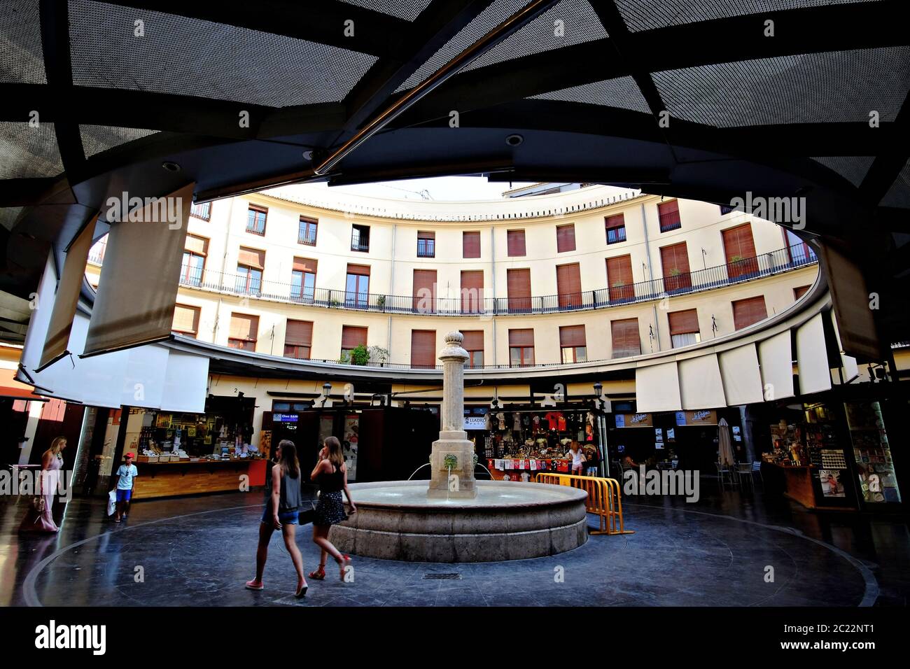 View of the famous circular Redona square Stock Photo - Alamy