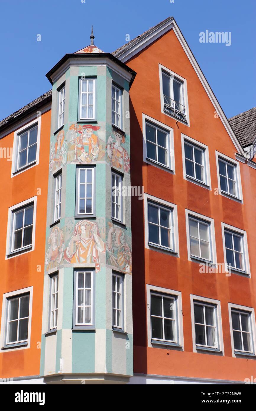 Gable house with bay window Stock Photo - Alamy