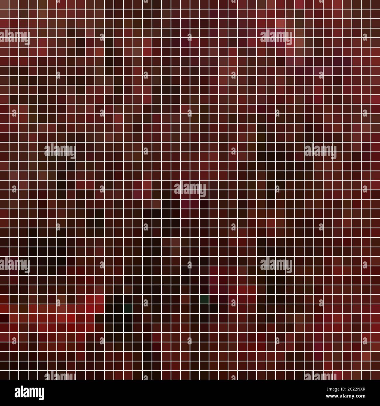 abstract vector square pixel mosaic background - dark red Stock Photo ...