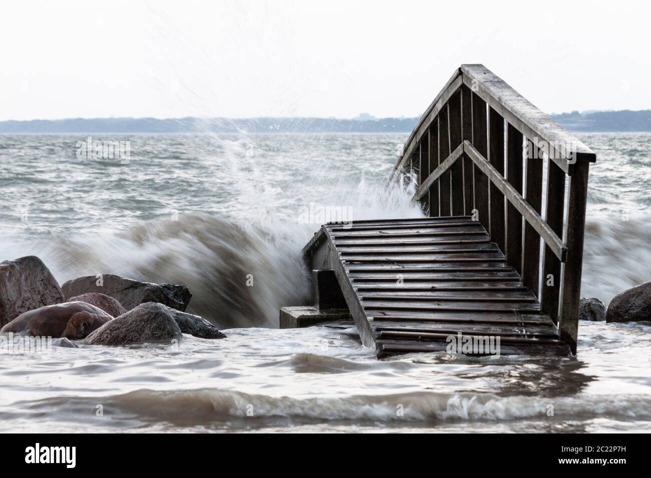 Bridge on the Sea Stock Photo - Alamy