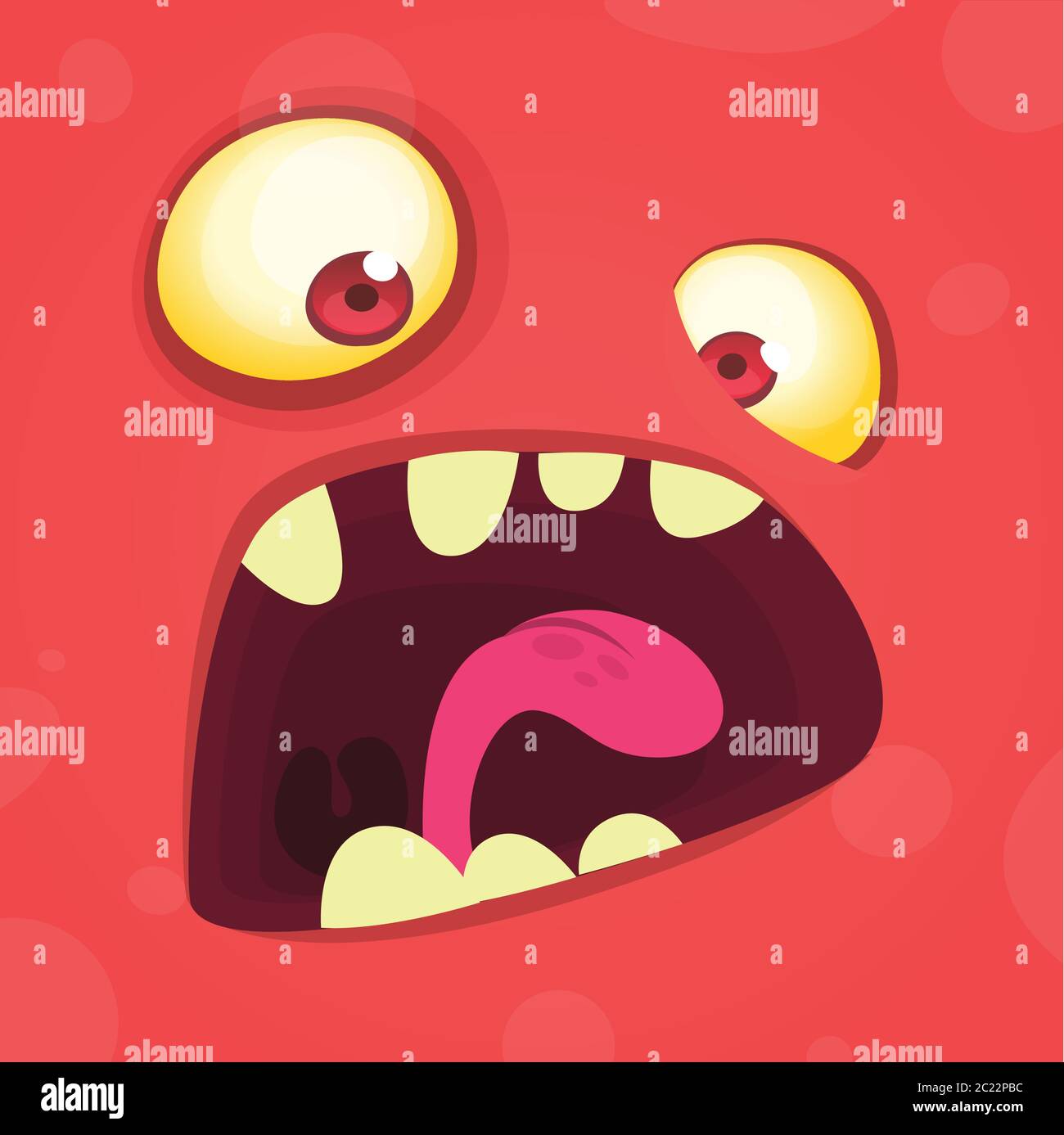 Cartoon angry monster. Vector illustration Stock Vector Image & Art - Alamy