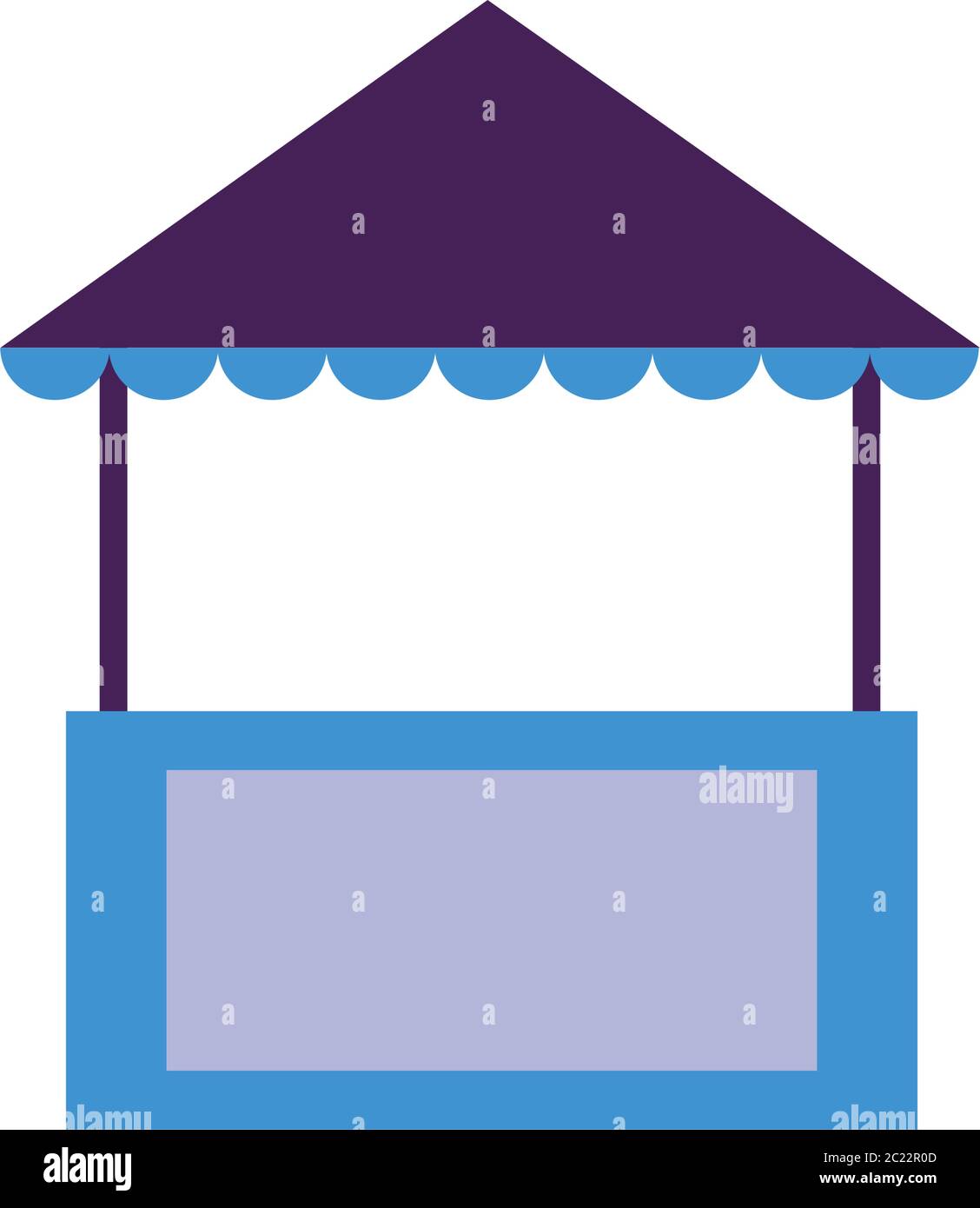 tent icon design of Shop supermarket and market theme Vector ...