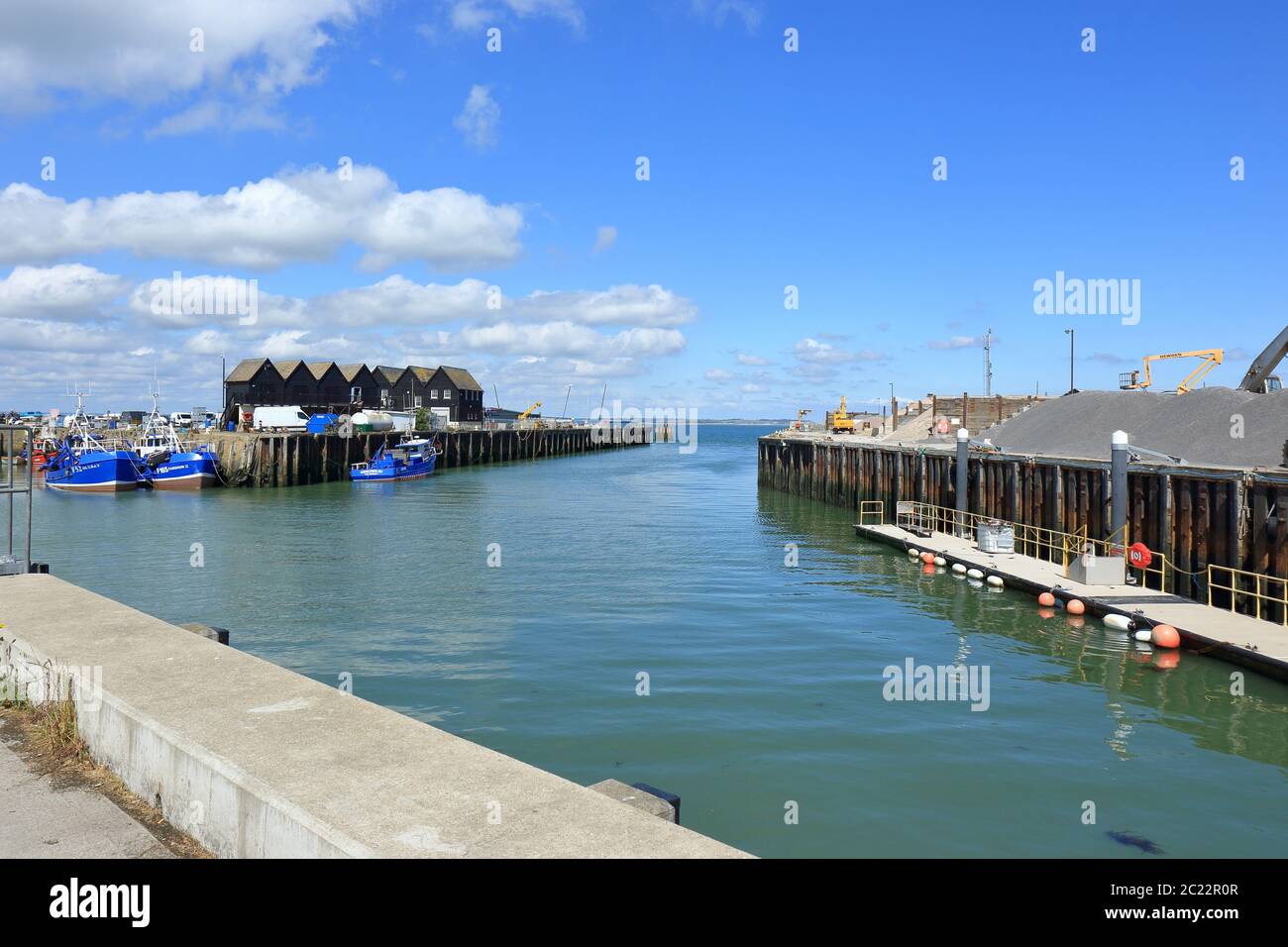 Whitstable harbour on the Kent coast Stock Photo - Alamy