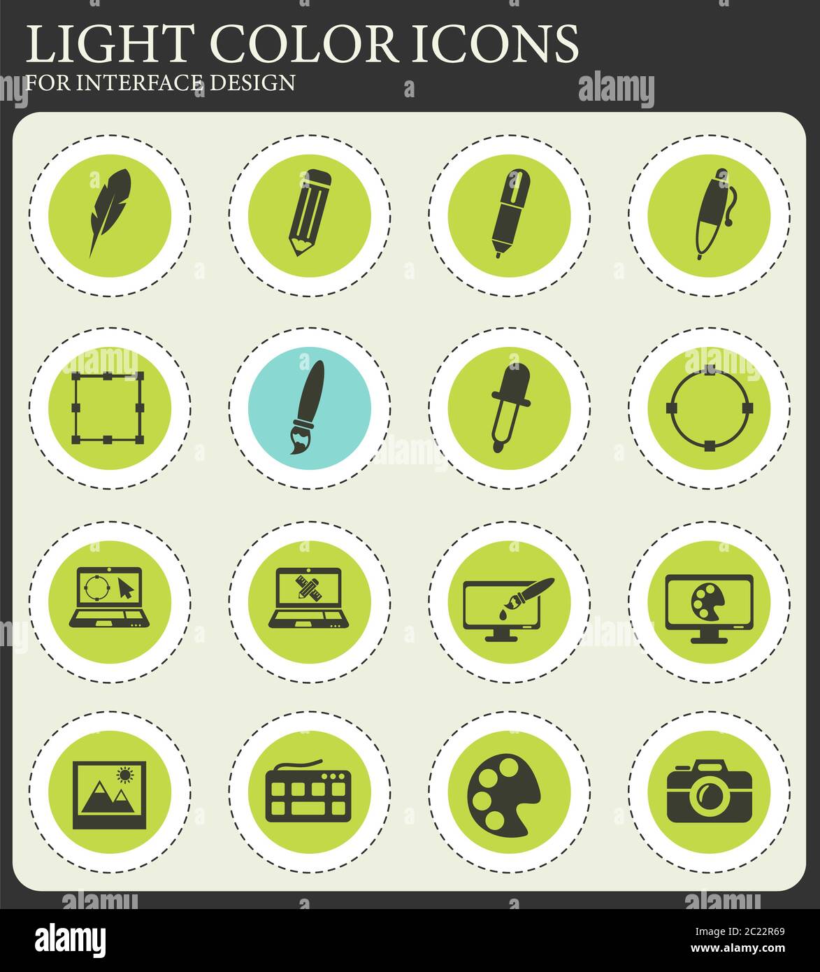 design web icons for user interface design Stock Photo - Alamy