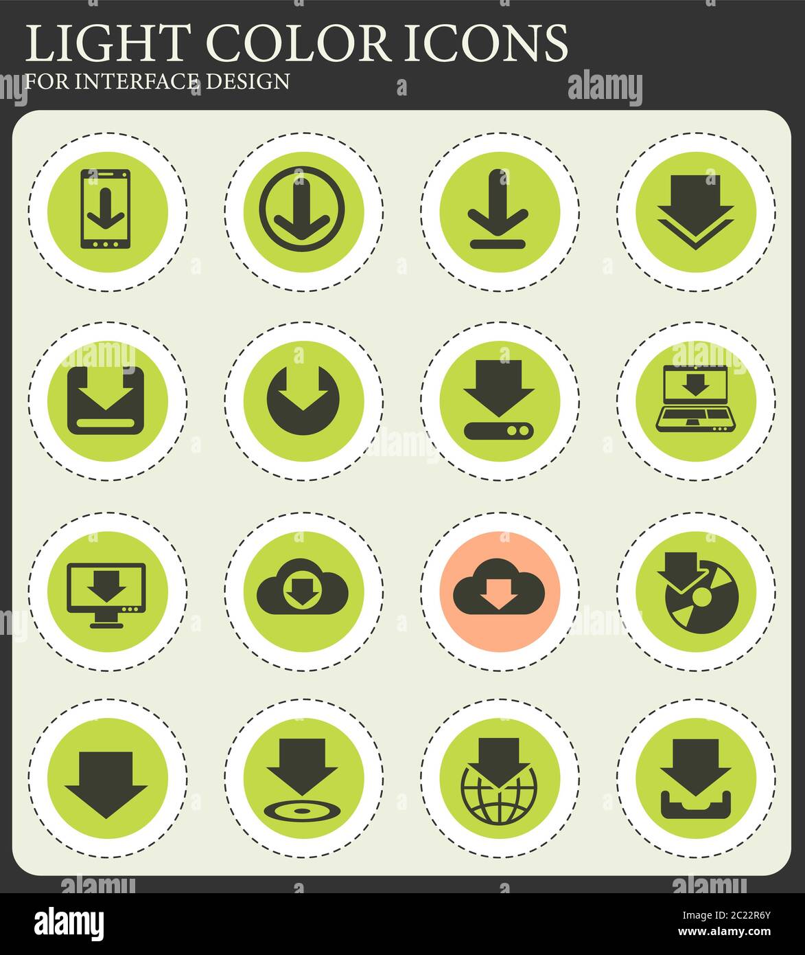 download vector icons for web and user interface design Stock Photo - Alamy
