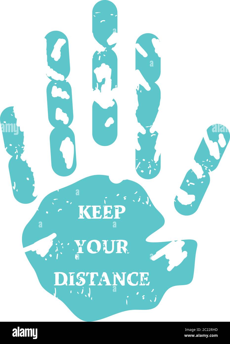 symbol of caution, keep your distance, banner vector illustration ...