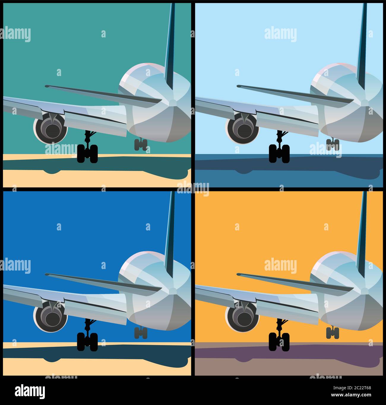Landing tarmac Stock Vector Images - Alamy