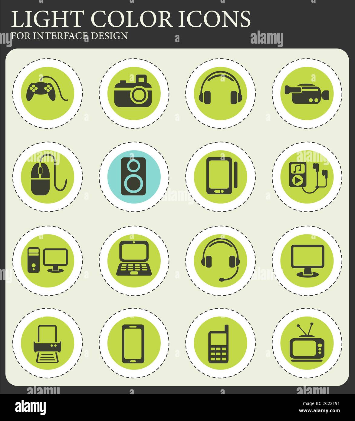 gadget web icons for user interface design Stock Photo - Alamy
