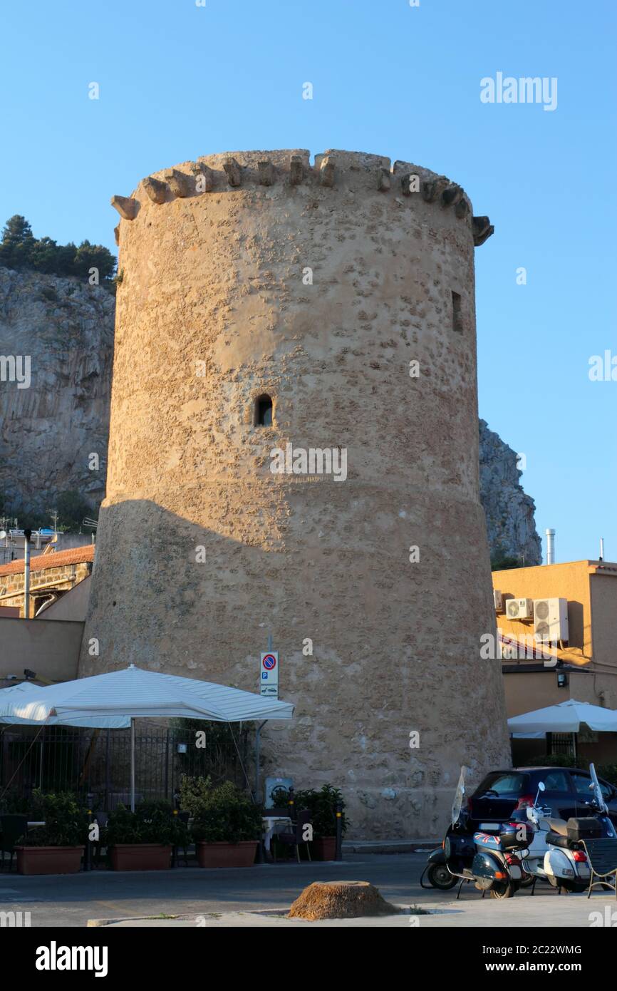 City tower in Mondello Stock Photo - Alamy
