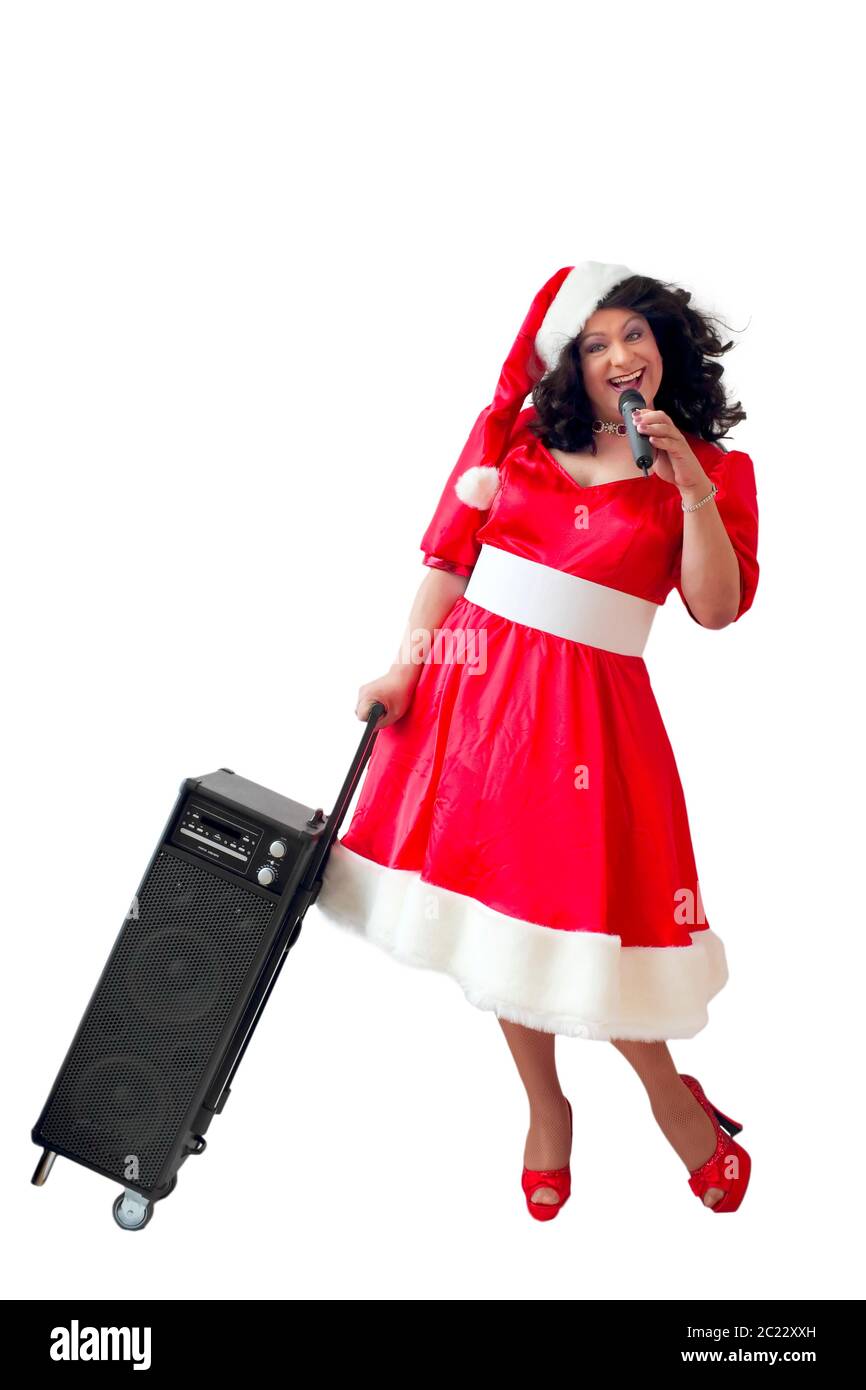 Singing Santa Claus Stock Photo - Alamy