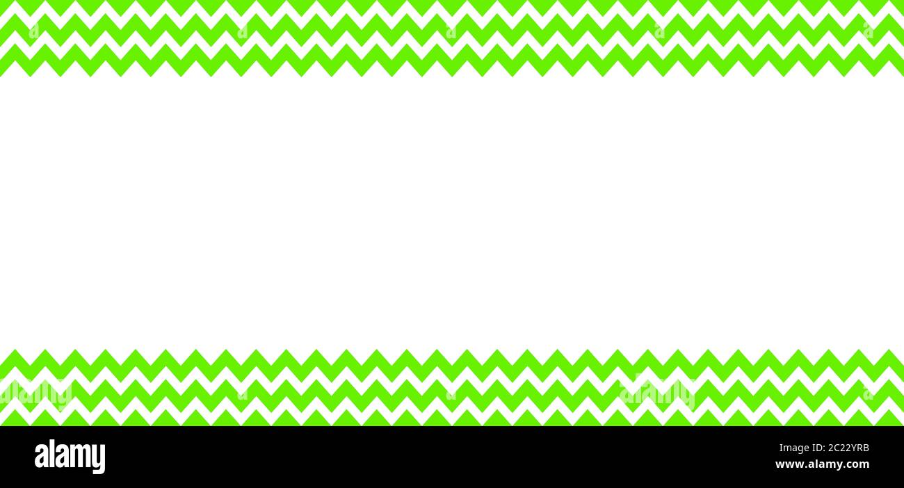 Zig Zag frame with copy space - Green and white background Stock Photo ...
