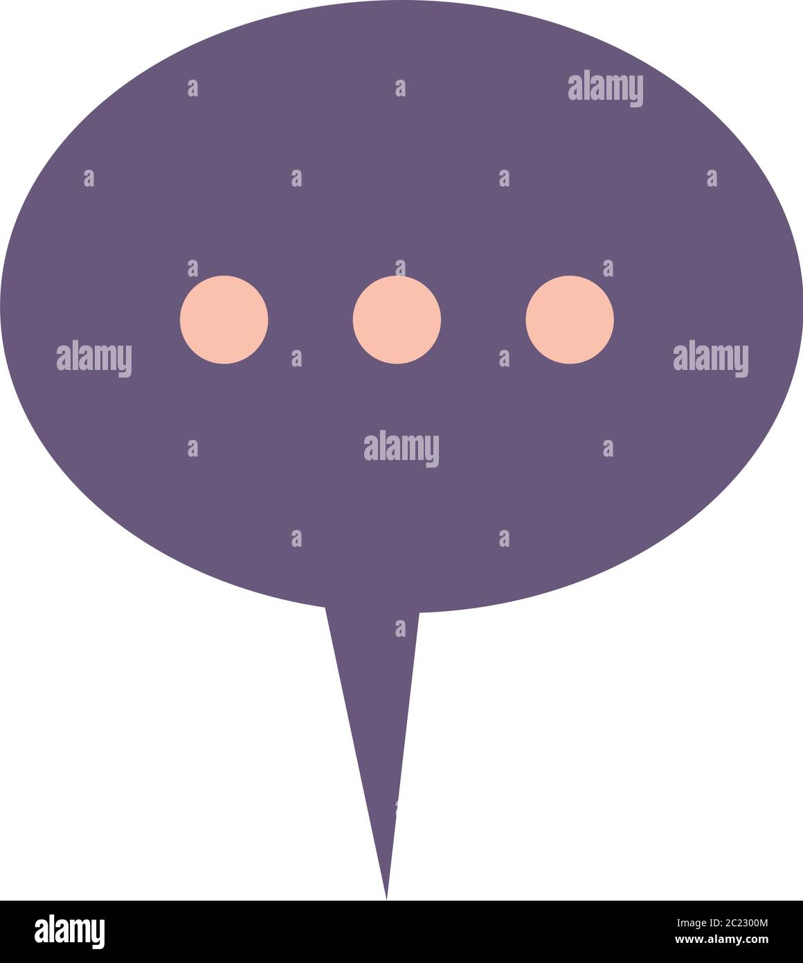 Communication bubble with points design, Message discussion ...