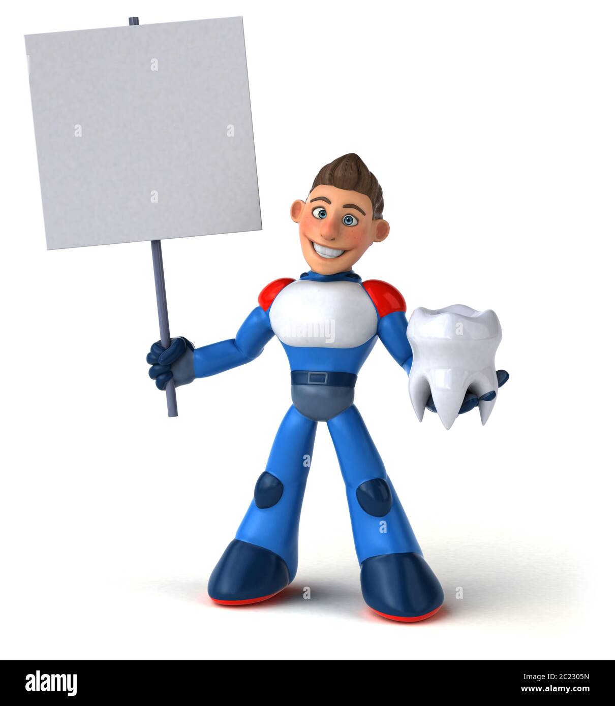 Cartoon illustration teeth super hero hi-res stock photography and ...