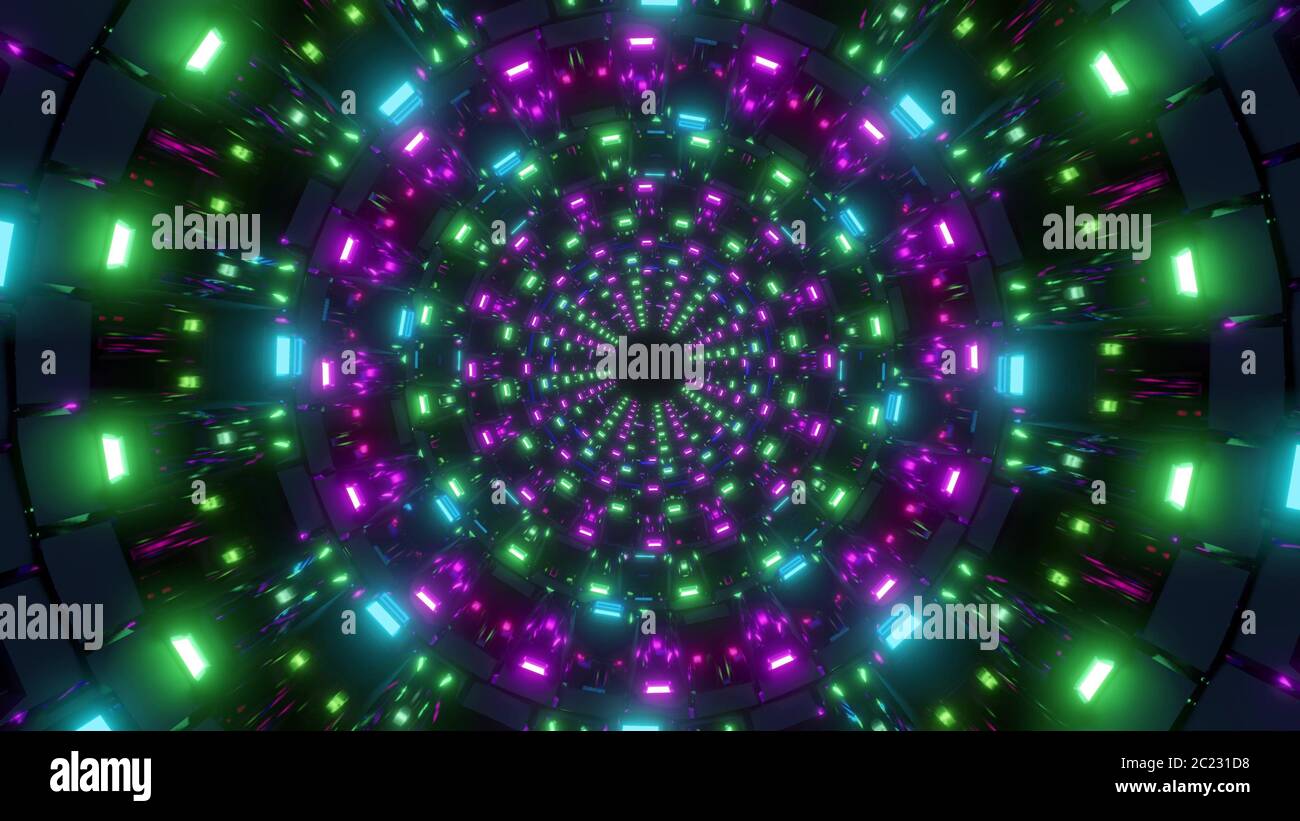 round shaped lights with nice glow design work background, abstract ...