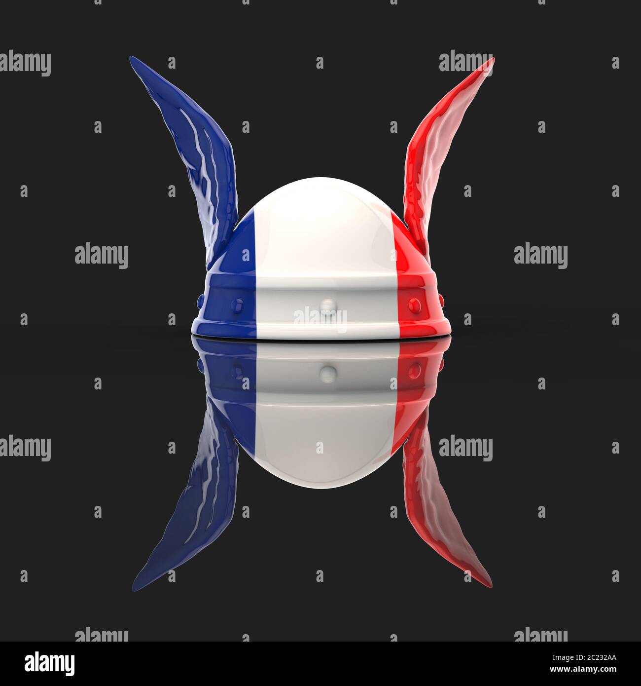 Gaul helmet - 3D Illustration Stock Photo - Alamy