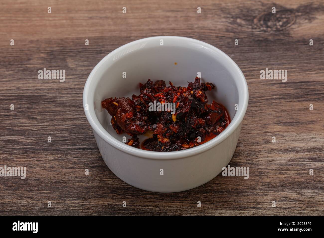 Vietnamese Fried chili pepper sauce with oil Stock Photo - Alamy