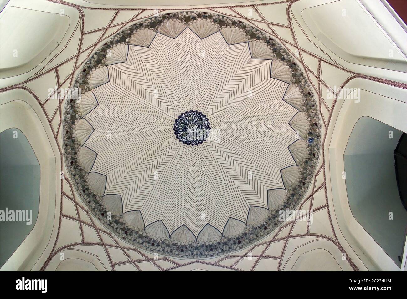 Terrace design of a palace in India Stock Photo - Alamy