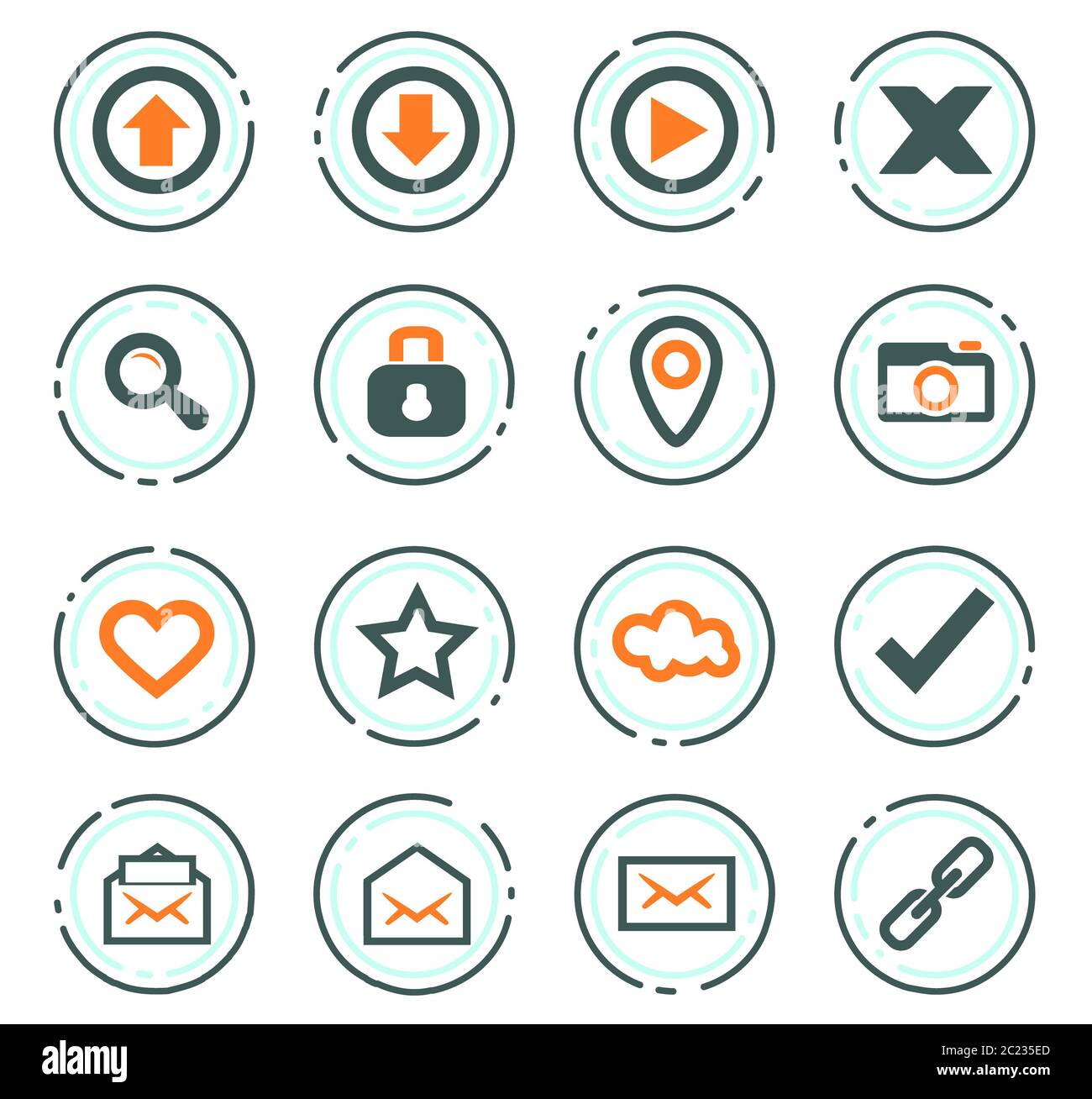 User Interface vector icons for user interface design Stock Photo - Alamy