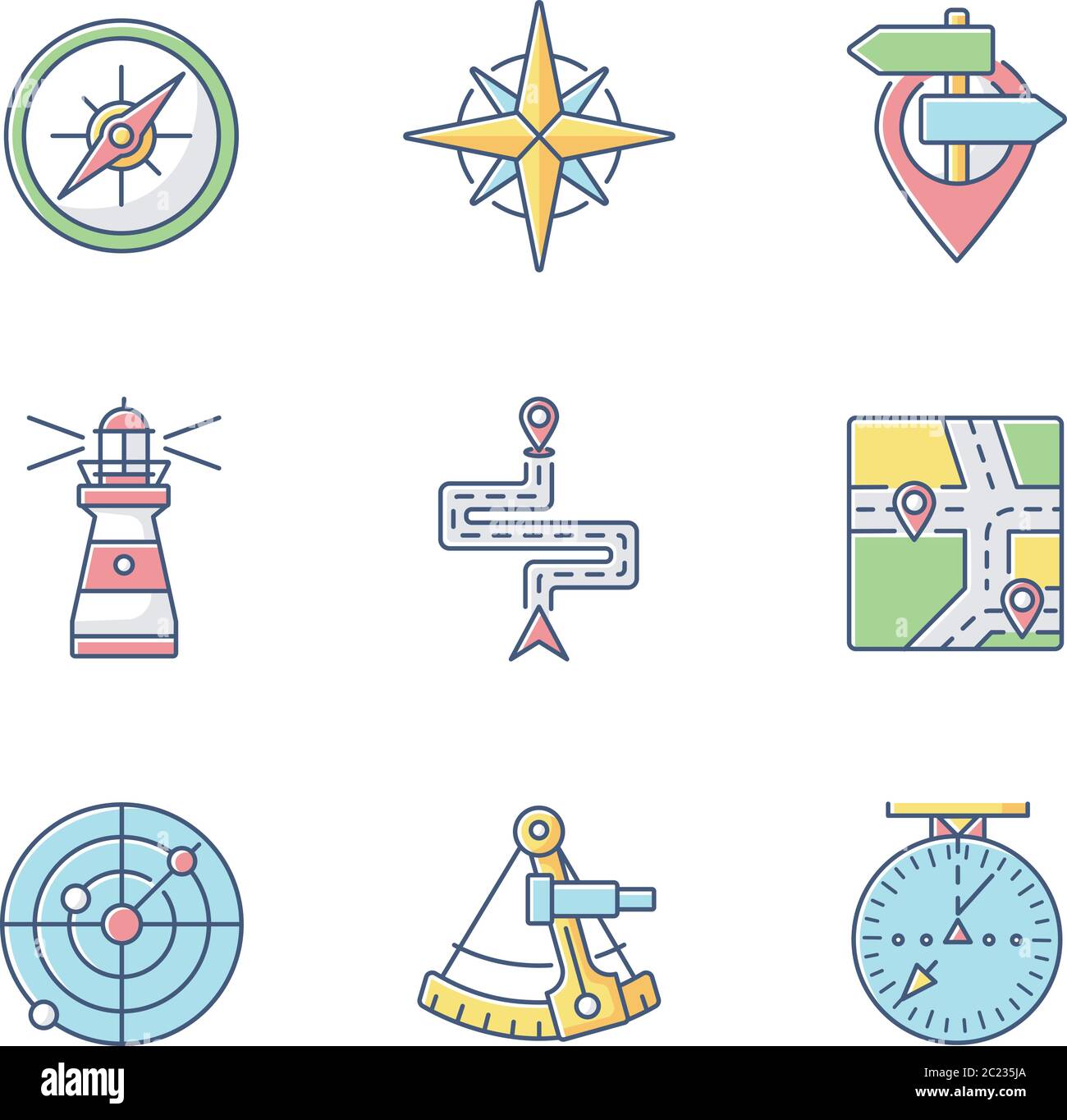 Aeronautic map hi-res stock photography and images - Alamy