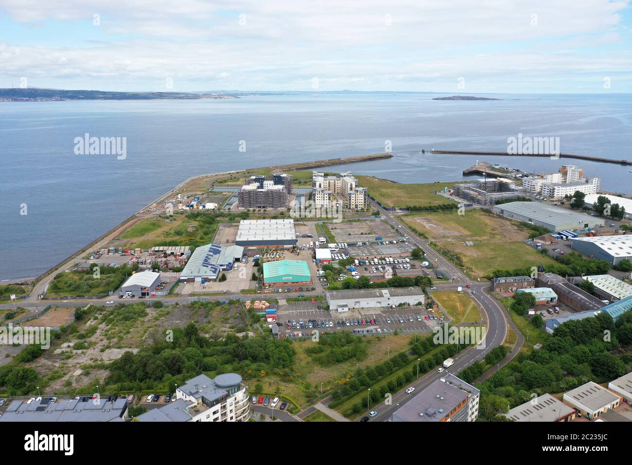 Aerial drone view of Granton Edinburgh Stock Photo - Alamy