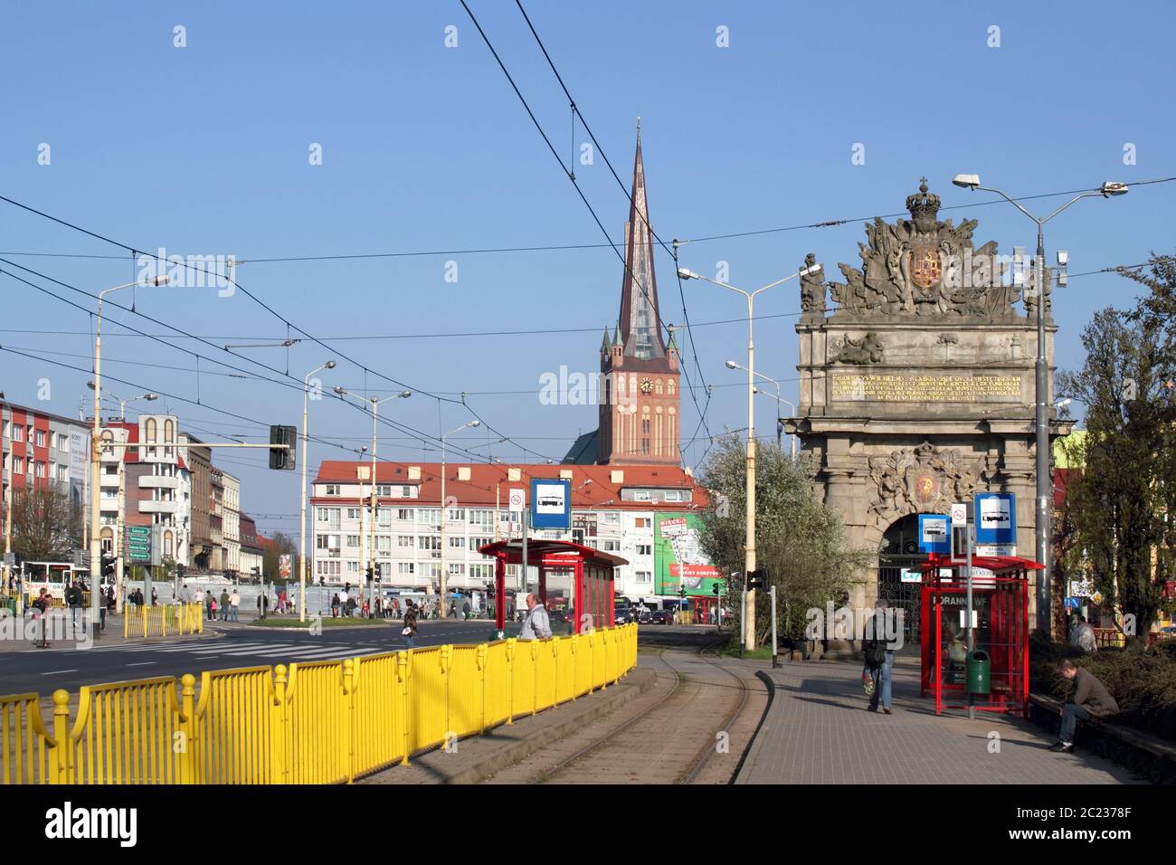 Berlin Gate and Jacob's Cathedral Stock Photo - Alamy