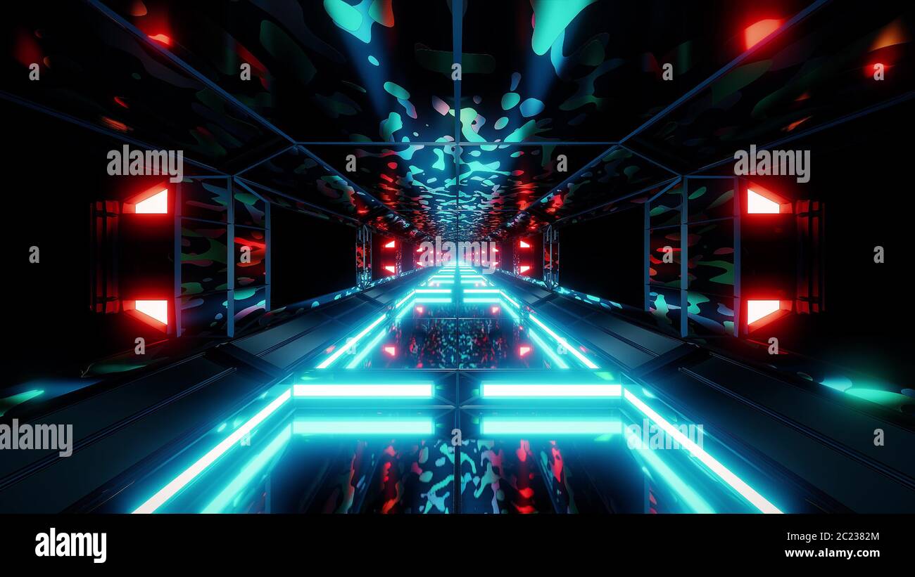 camouflage army space tunnel background wallpaper 3d rendering ...